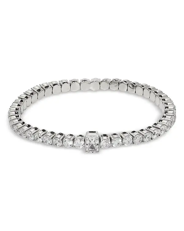 Nadri Dazzle Cubic Zirconia Stretch Bracelet - Silver