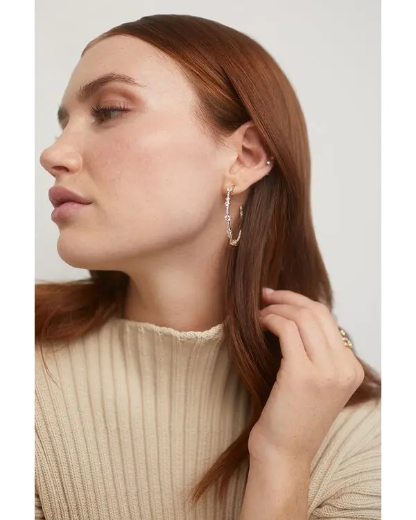 Nadri Cassi Hoop Earrings