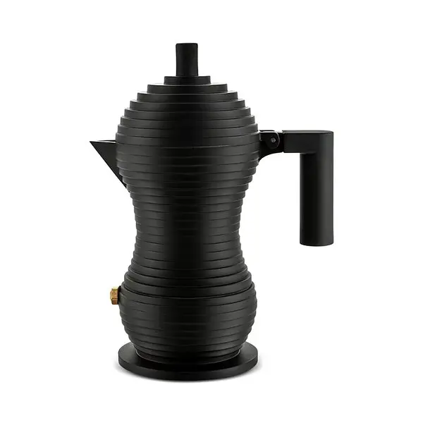ALESSI Pulcina 3 Cup Espresso Maker - Black
