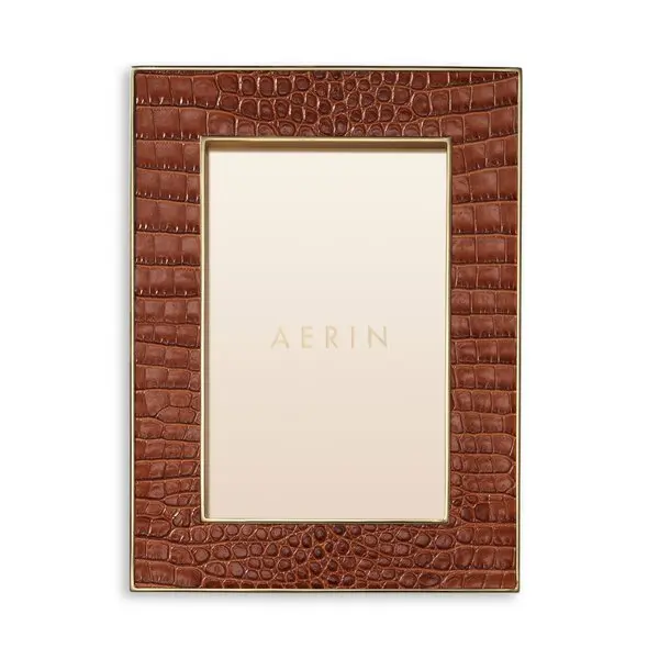 Aerin Classic Croc Leather Frame 4 X 6
