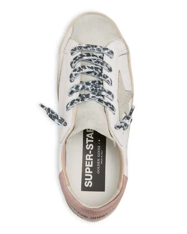 GOLDEN GOOSE Super-star Low Top Sneakers - White/ocean
