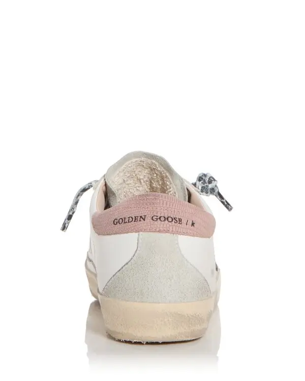 GOLDEN GOOSE Super-star Low Top Sneakers - White/ocean