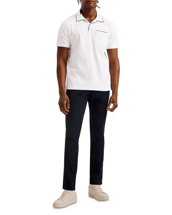 Ted Baker London Paisel Open Collar Short Sleeve Polo Shirt