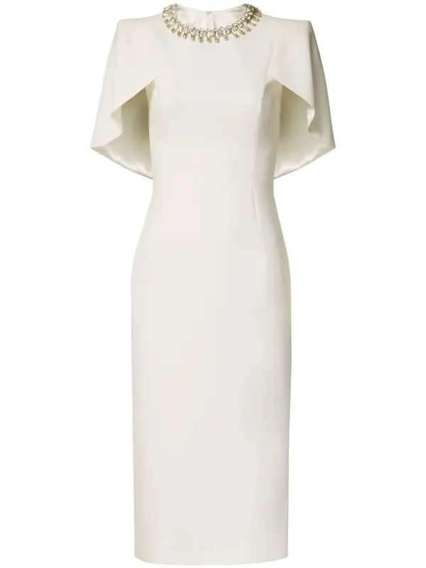 Jenny Packham Thalia Midi Dress - Neutrals