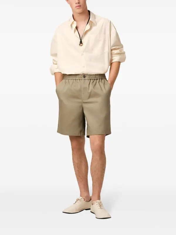 Ami Cotton Shorts - Neutrals