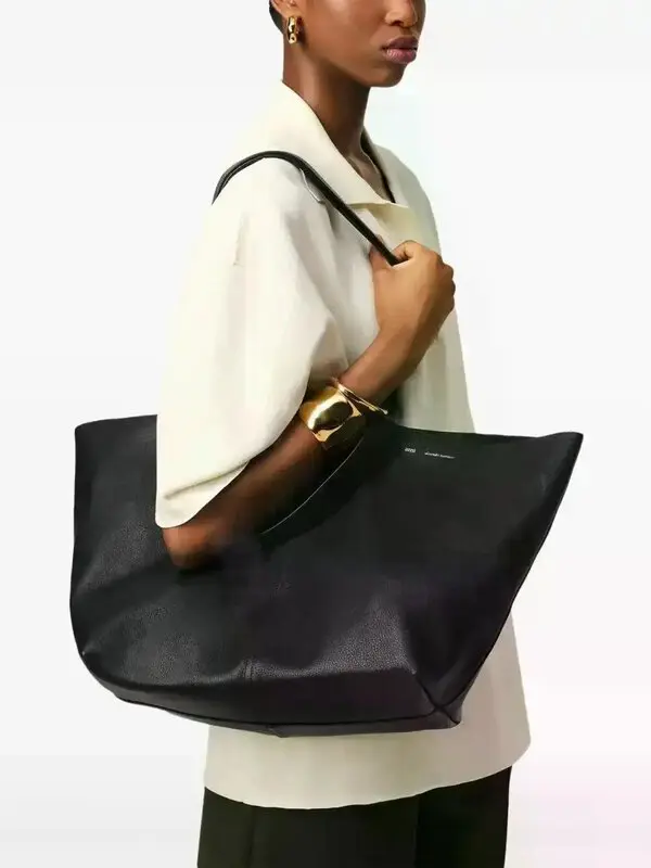 Ami Leather Tote - Black
