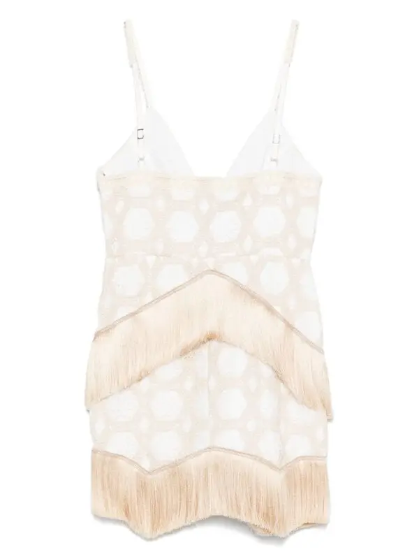sika billie mini dress LoveShackFancy Sibelle Silk Ribbon Mini Dress