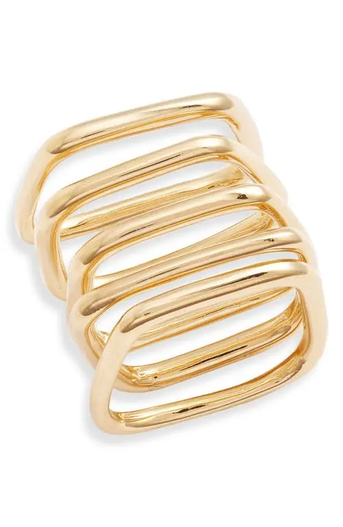 SOKO Laini Set Of Stacking Rings - Gold