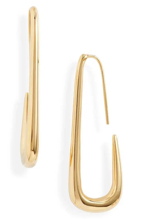 SOKO Laini Threader Hoop Earrings - Gold