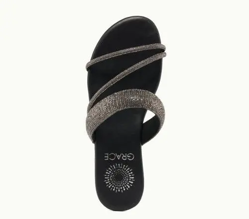 GRACE FOOTWEAR Santorini Sandal - Pewter