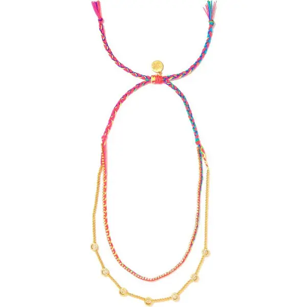 VENESSA ARIZAGA Sparkling Smile Necklace - Rainbow