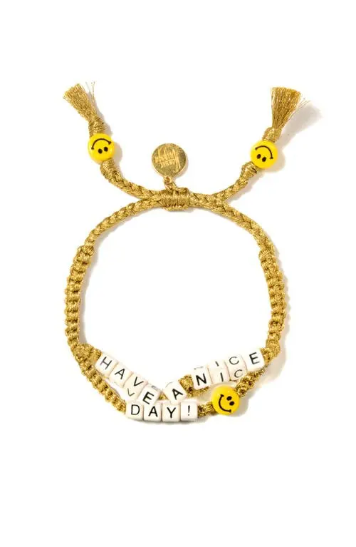 VENESSA ARIZAGA Have A Nice Day Bracelet - Gold
