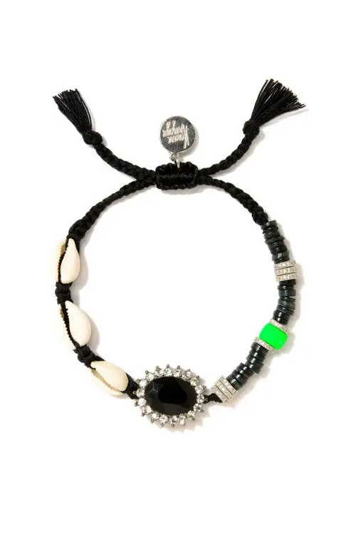 VENESSA ARIZAGA Castaway Charm Bracelet - Black