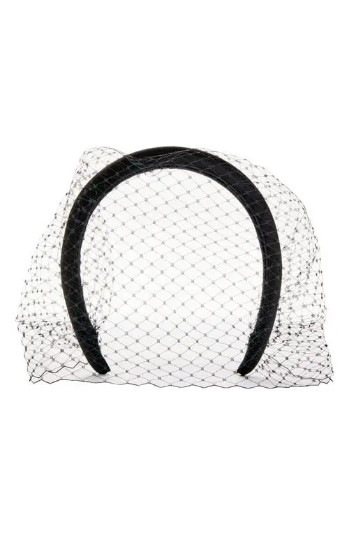 JENNIFER BEHR Tori Voilette Headband - Black