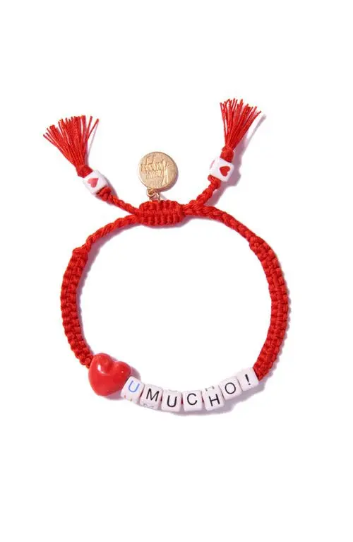 VENESSA ARIZAGA Love You Mucho Bracelet - Red