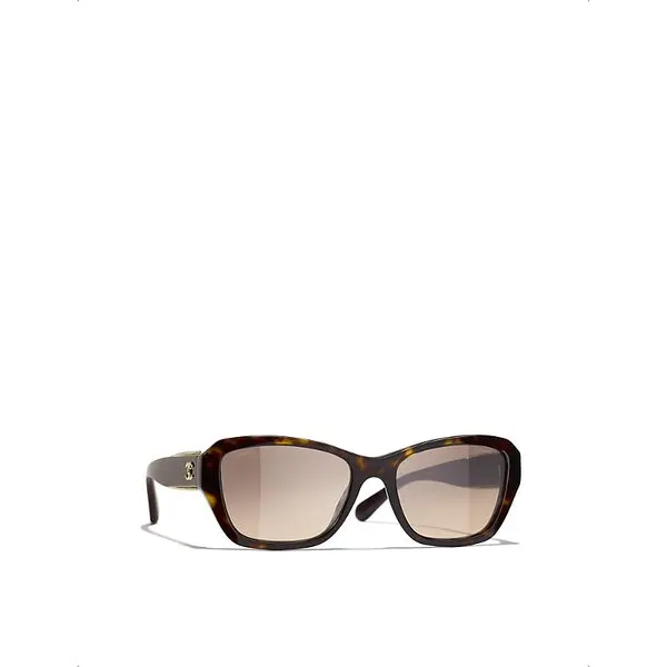 Chanel Ch5516 Butterfly-frame Sunglasses - Brown