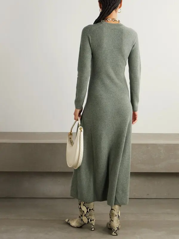 Altuzarra Ribbed Cashmere Maxi Dress