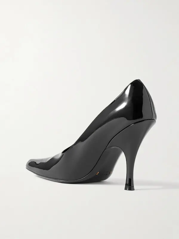 Khaite Eva Cutout Patent-leather Pumps