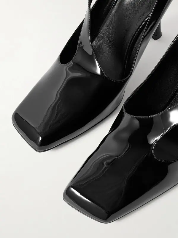 Khaite Eva Cutout Patent-leather Pumps