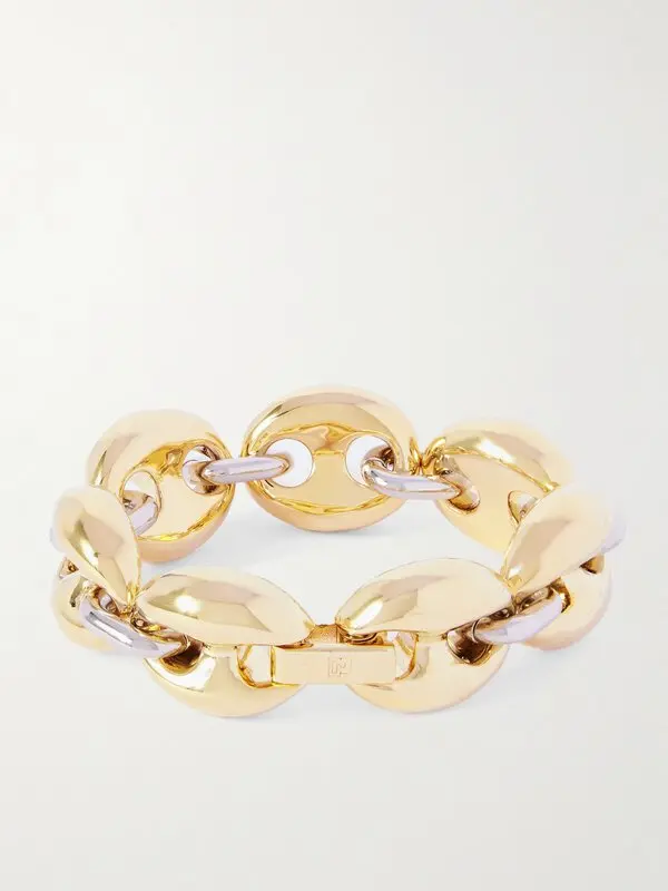Rabanne And Silver-tone Link Bracelet