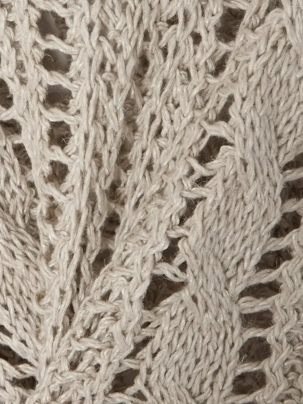 Brunello Cucinelli Open-knit Jute-blend Sweater