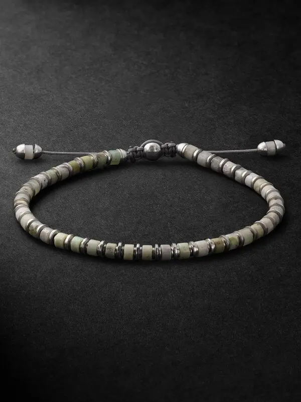 MAOR M. Cohen Sapet Sterling Chrysoprase Beaded Bracelet - Silver