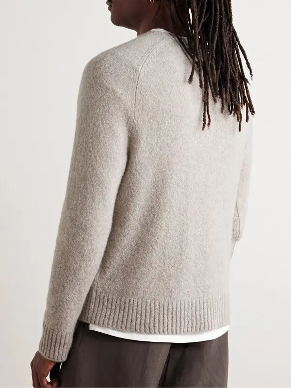 JAMES PERSE Cashmere Crew Neck Sweater - Neutrals