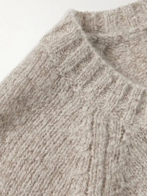JAMES PERSE Cashmere Crew Neck Sweater - Neutrals