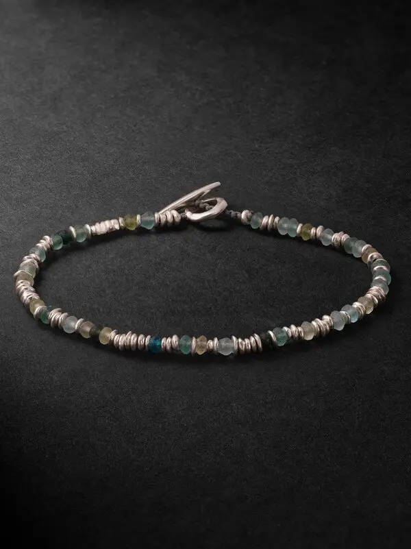MAOR M. Cohen Pilla Sterling And Glass Beaded Bracelet - Silver