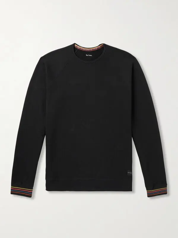 Paul Smith Striped Cotton-jersey Sweatshirt