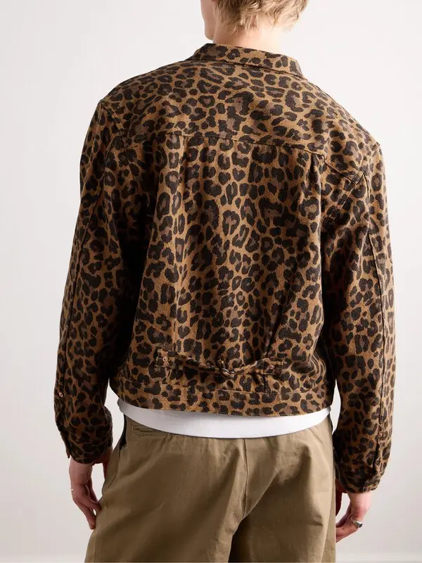 Kapital Leopard-print Brushed Cotton-blend Twill Jacket
