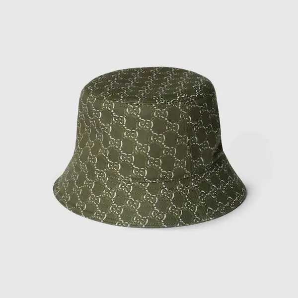 Gucci Gg Shadow Jacquard Bucket Hat - Green | Editorialist