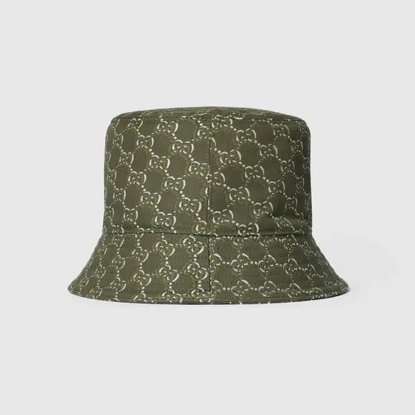 Gucci Gg Shadow Jacquard Bucket Hat - Green | Editorialist display picture 1