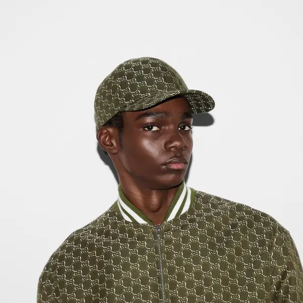 Gucci Gg Shadow Jacquard Baseball Hat - Green | Editorialist