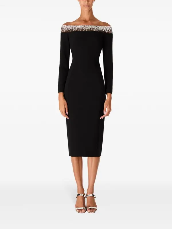 Jenny Packham Calypso Mid-length Dress - Black