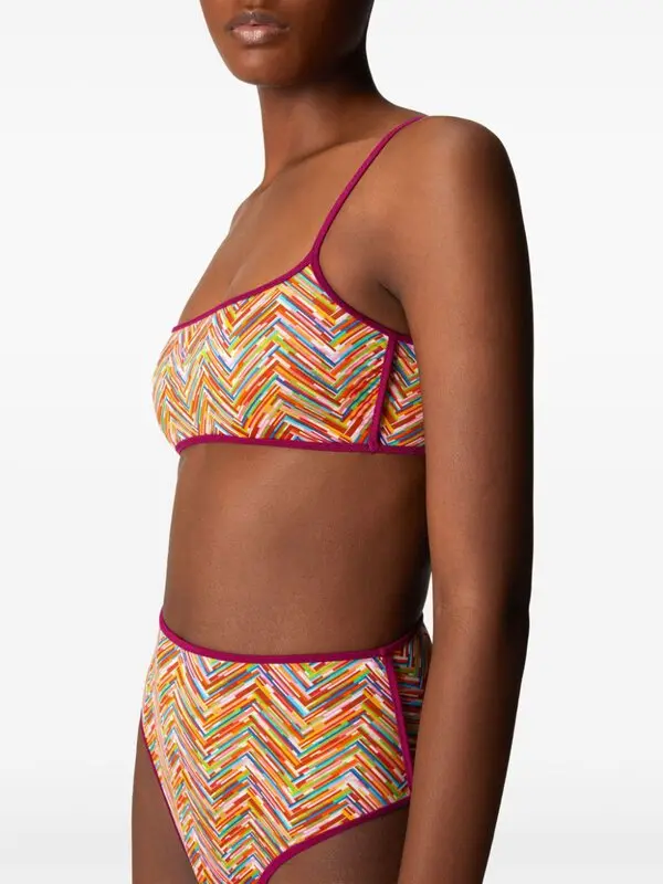 Missoni Zigzag-print Bikini - Red