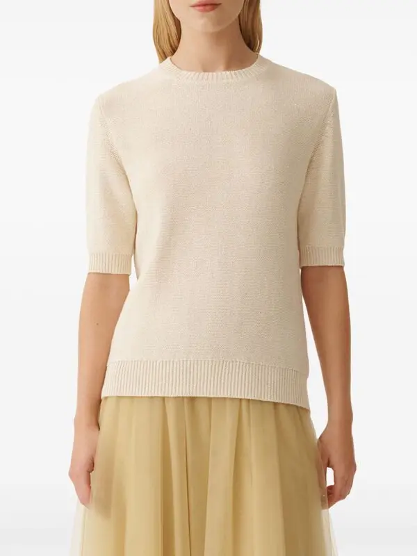 Fabiana Filippi Sequin-embellished T-shirt