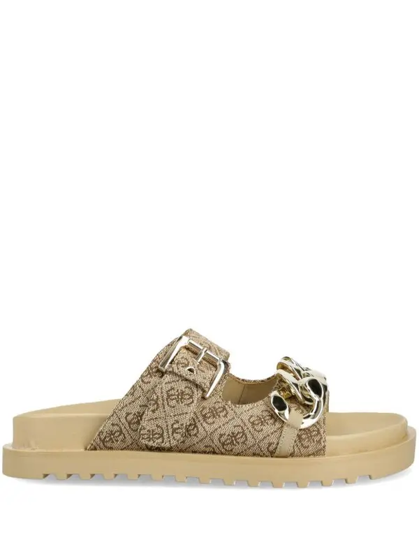 Guess Chain Link Detail Sandals - Neutrals