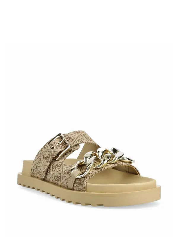 Guess Chain Link Detail Sandals - Neutrals