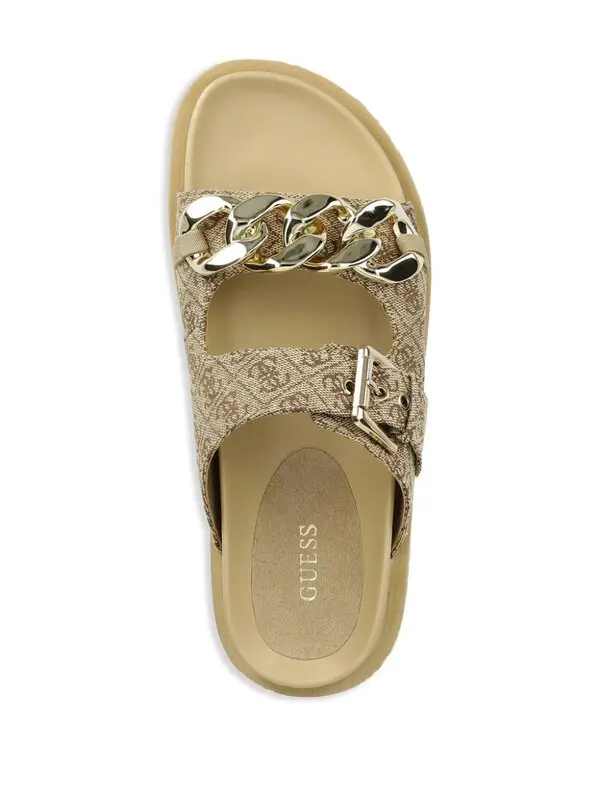 Guess Chain Link Detail Sandals - Neutrals