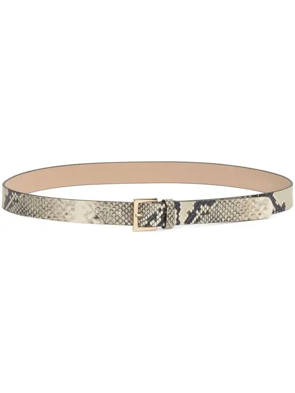 Fabiana Filippi Python-print Leather Belt