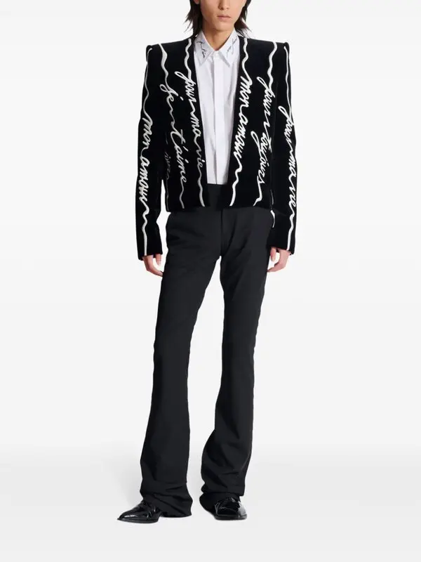 Balmain Spencer Embroidered Blazer