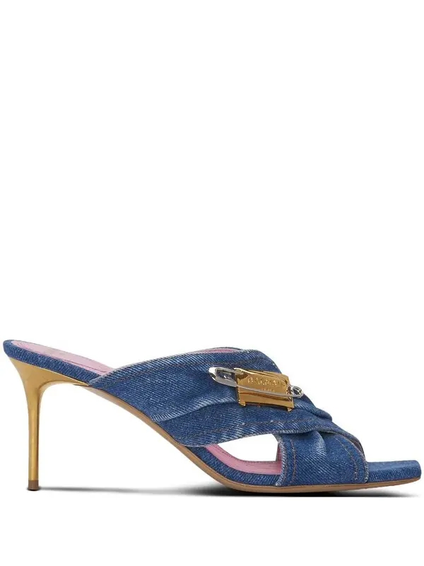 Balmain Denim Mules