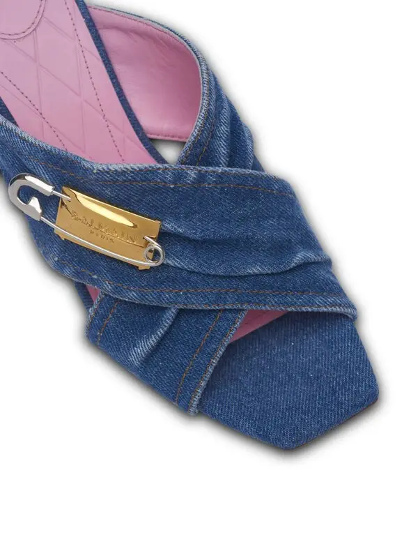 Balmain Denim Mules