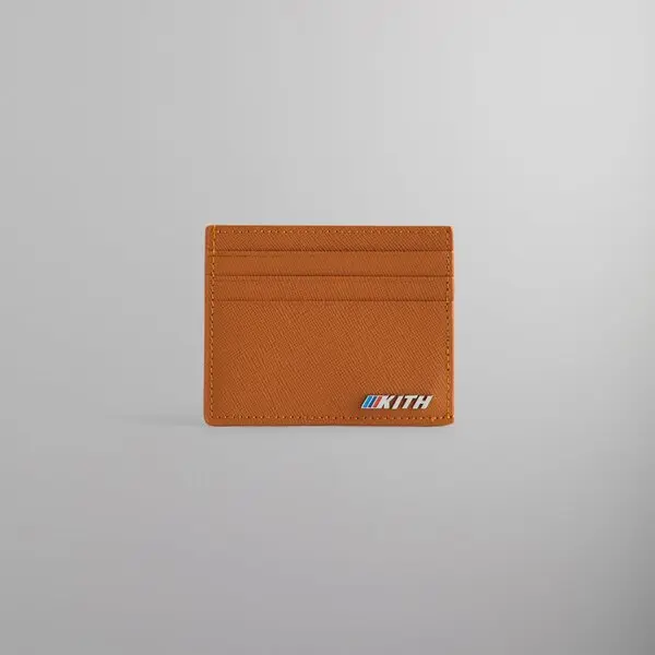 Kith X Bmw Leather Card Holder - Desert