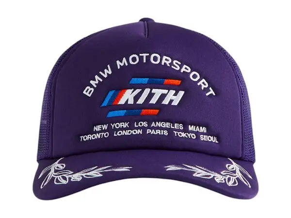 Kith X Bmw M Nolan Trucker Hat - Techno Violet