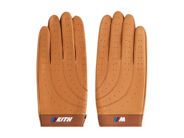 Kith X Bmw Leather Driving Glove - Desert
