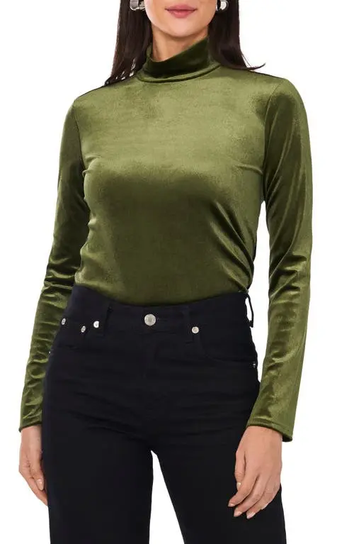 1.State Velvet Turtleneck Top