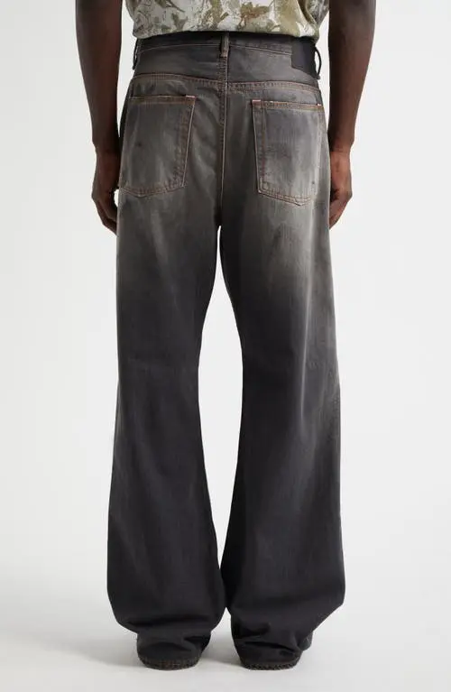Acne Studios 2021 Trafa Paint Splatter Jeans - Black