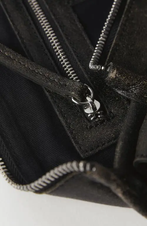 Mango Leather Shoulder Bag